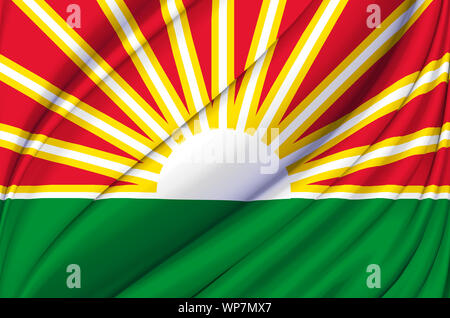 Lara waving flag illustration. Regions of Venezuela. Perfect for ...