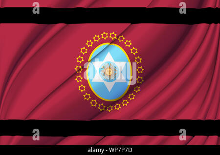 Salta waving flag illustration. Regions of Argentina. Perfect for ...