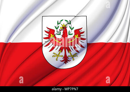 Tirol waving flag illustration. Regions of Austria. Perfect for ...
