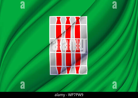 Umbria waving flag illustration. Regions of Italy. Perfect for ...