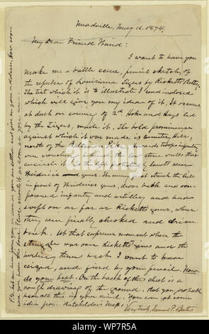 Letter to Waud from Samuel P. Bates. Morgan collection of Civil War ...