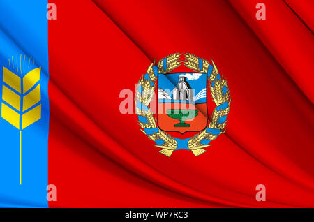 Altai waving flag illustration. Regions of Russia. Perfect for ...