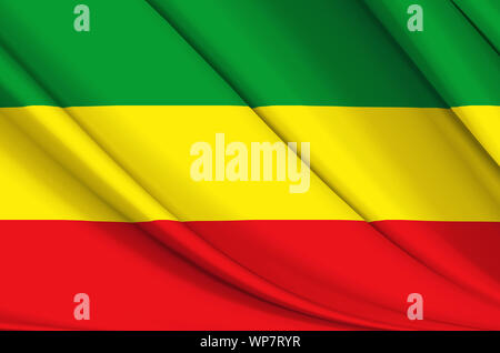 Carchi waving flag illustration. Regions of Ecuador. Perfect for ...