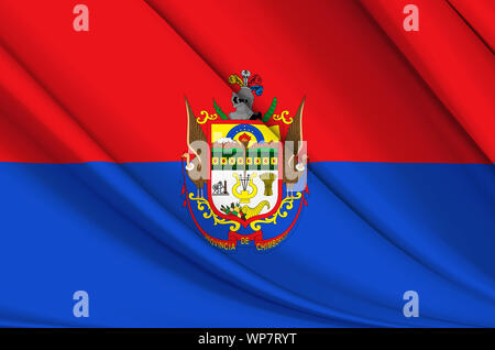 Chimborazo waving flag illustration. Regions of Ecuador. Perfect for ...