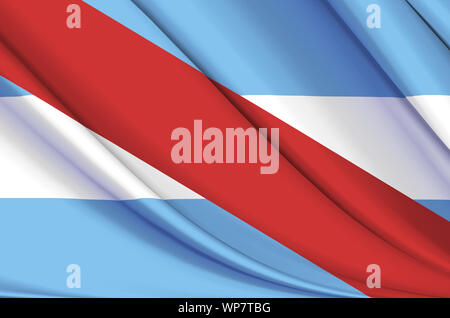 Entre Rios waving flag illustration. Regions of Argentina. Perfect for ...