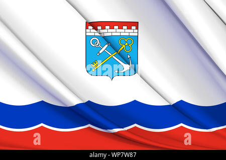 Leningrad waving flag illustration. Regions of Russia. Perfect for ...
