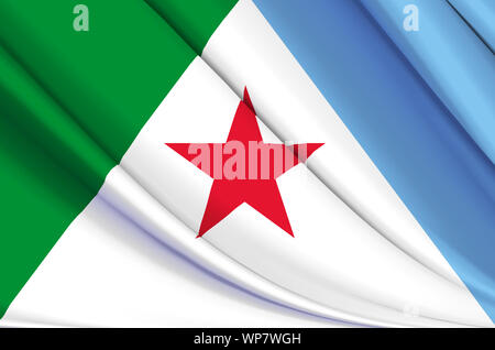 Merida waving flag illustration. Regions of Venezuela. Perfect for ...