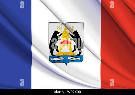 Novgorod waving flag illustration. Regions of Russia. Perfect for ...