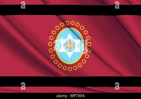 Salta waving flag illustration. Regions of Argentina. Perfect for ...