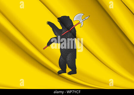 Yaroslavl waving flag illustration. Regions of Russia. Perfect for ...