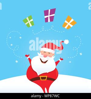 Cool Santa Claus Christmas Cartoon in Sunglasses Stock Vector Image ...