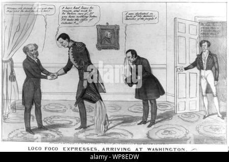 Loco Foco expresses, arriving at Washington Stock Photo - Alamy