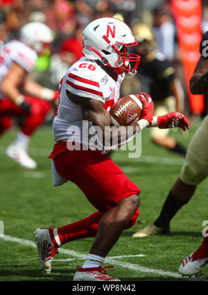Nebraska running back Dedrick Mills, left, speaks with cornerback Lamar ...