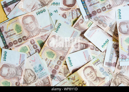1000 THB money background close up object of business concept, Thai ...