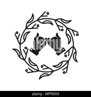 leaf rotation Commitment Teamwork Together Outline Logo Stock Vector Image & Art - Alamy