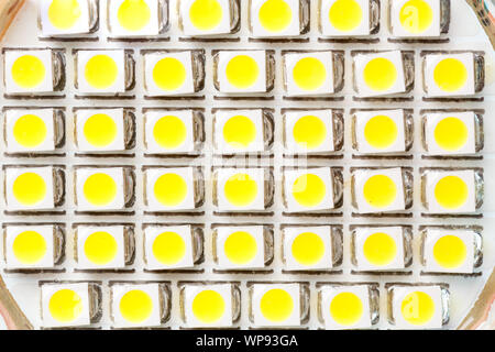 Warm White Power LED, Electronic Component Stock Photo - Alamy