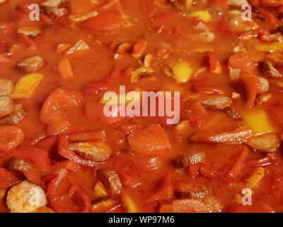 Traditional Hungarian dish - letcho Stock Photo - Alamy