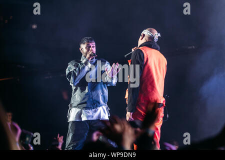 Stavanger, Norway. 23rd, August 2019. The Norwegian rap duo Karpe ...
