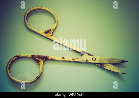 old rusty metal nail scissors Stock Photo - Alamy