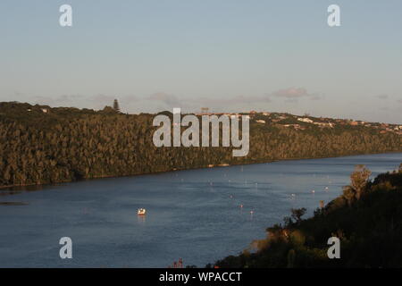 Tidal estuary of Boesmans Rivier west of Kenton-on-Sea, Eastern Cape ...