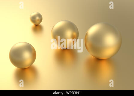 Abstract gold background with reflection 3d illustration Stock Photo ...