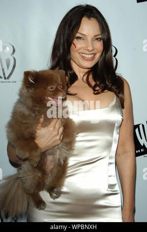 Fran Drescher and her dog Esther at The WB Network's 2005 All Star ...