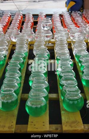 Ping pong Ball and Fish Bowl carnival game Stock Photo - Alamy