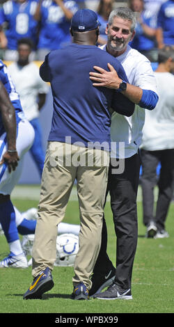 Los Angeles Chargers and Indianapolis Colts fans before an NFL football ...