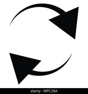 Circular, circle arrow right. Radial arrow icon, symbol. Clockwise ...