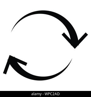 Circular, circle arrow right. Radial arrow icon, symbol. Clockwise ...