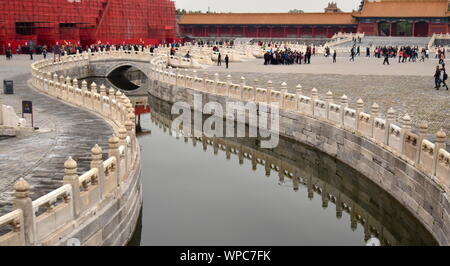 Golden Water Bridge, Forbidden City, Beijing, China Stock Photo - Alamy