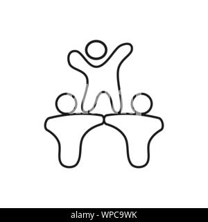 People Commitment Teamwork Together Outline Logo Vector Stock Vector Image & Art - Alamy