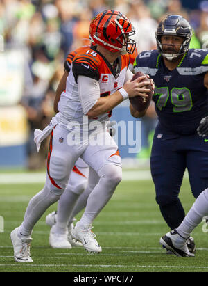 Seattle Seahawks nose tackle Bryan Mone (90) on the field during the ...