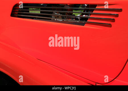 Orange model T Ford hot rod Stock Photo - Alamy