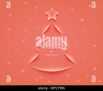 Vector illustration of Christmas tree origami folded and hanging on the ...