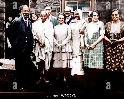 Mahatma Gandhi visiting Charles Freer Andrews at Canterbury, UK ...
