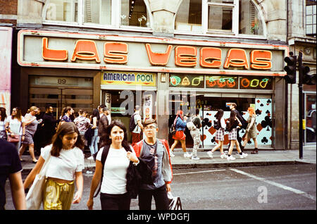 The Las Vegas Arcade in Wardour Street, Soho, London, England, UK Stock ...