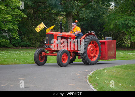 Red Nuffield Universal Four Stock Photo - Alamy