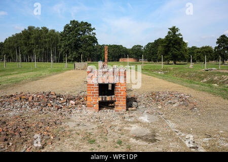 OSWIECIM, POLAND - 02 August 2019: Auschwitz Birkenau a former Nazi ...
