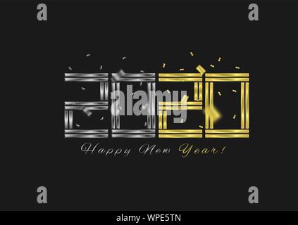 2020 silver numbers illustration Stock Vector Image & Art - Alamy