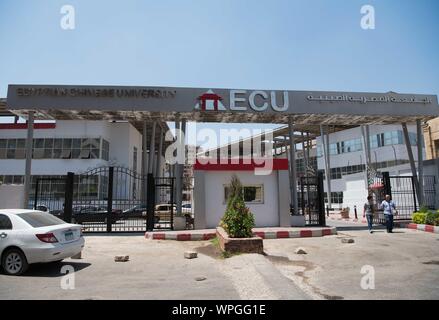 Cairo. 4th Aug, 2019. Photo taken on Aug. 4, 2019 shows the campus of ...