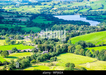 Combs reservoir near Chapel en le Frith in the Derbyshire Peak District ...