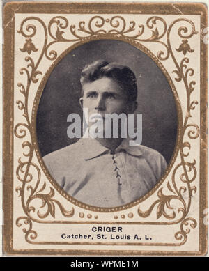 Lou Criger, St. Louis Browns, baseball card portrait Stock Photo - Alamy