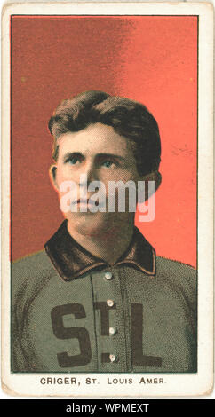 Lou Criger, St. Louis Browns, baseball card portrait Stock Photo - Alamy