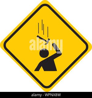 Person Under Falling Objects, Vector Cartoon Stick Figure Illustration ...
