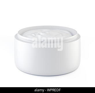 Blank Cosmetic Container for Cream Stock Photo - Alamy