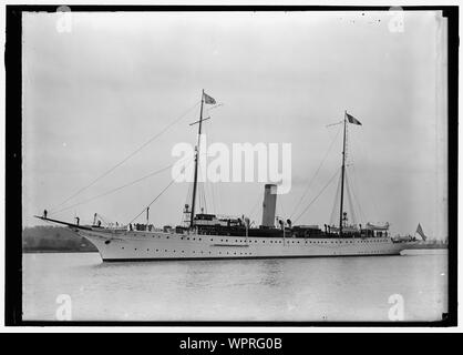The USS Mayflower, an American naval ship, is shown here with its ...