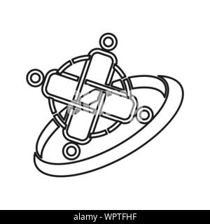 rotation Commitment Teamwork Together Outline Logo Stock Vector Image & Art - Alamy