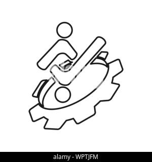 People checklist Commitment Teamwork Together Outline Logo Stock Vector Image & Art - Alamy