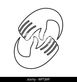 rotation Commitment Teamwork Together Outline Logo Stock Vector Image & Art - Alamy